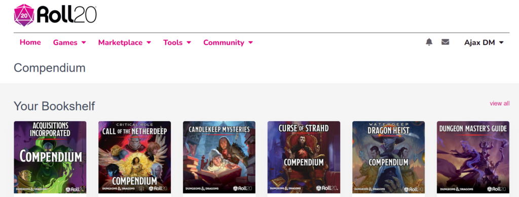 What's a Compendium? - Ajax DM